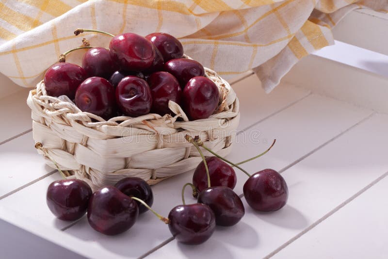 Summer cherries stock image. Image of fresh, delicious - 25755393
