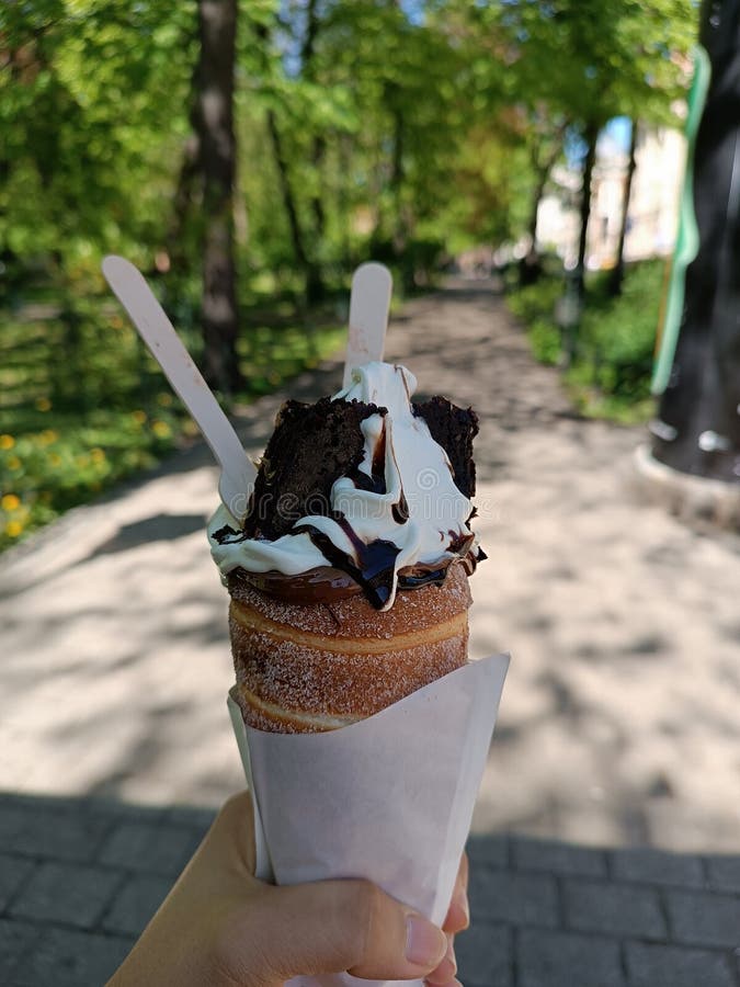 Summer chocolate ice cream stock photo. Image of pump - 291534550