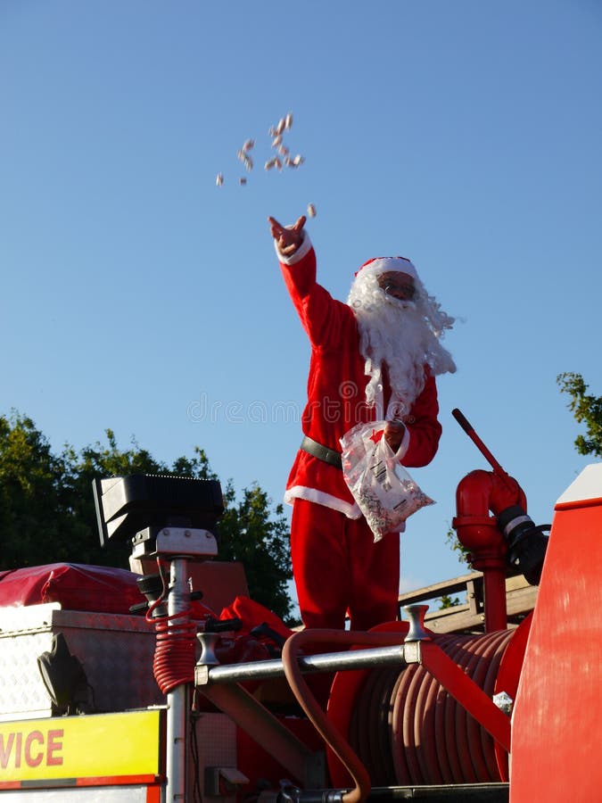 Summer Christmas: Santa and Candy Editorial Image - Image of candy ...