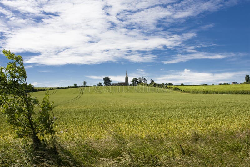 Summer Church stock photo. Image of silhouette, kingdom - 5890228