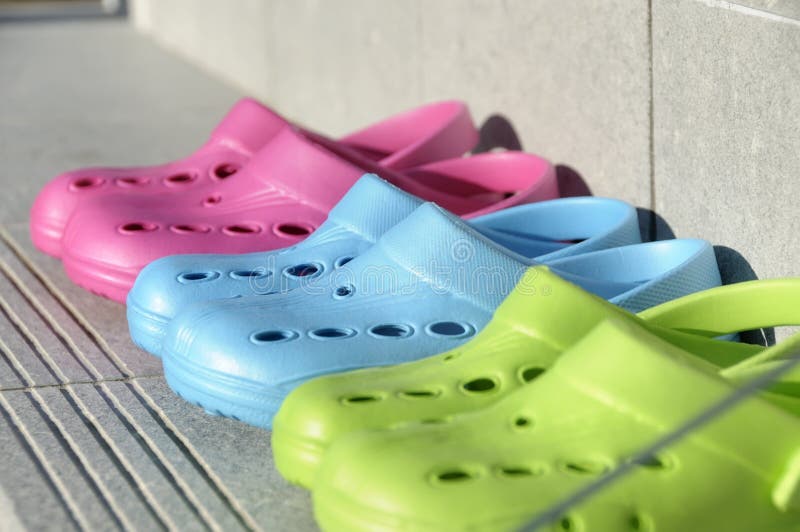 Summer clogs stock photo. Image of blue, clogs, outdoors - 6630942