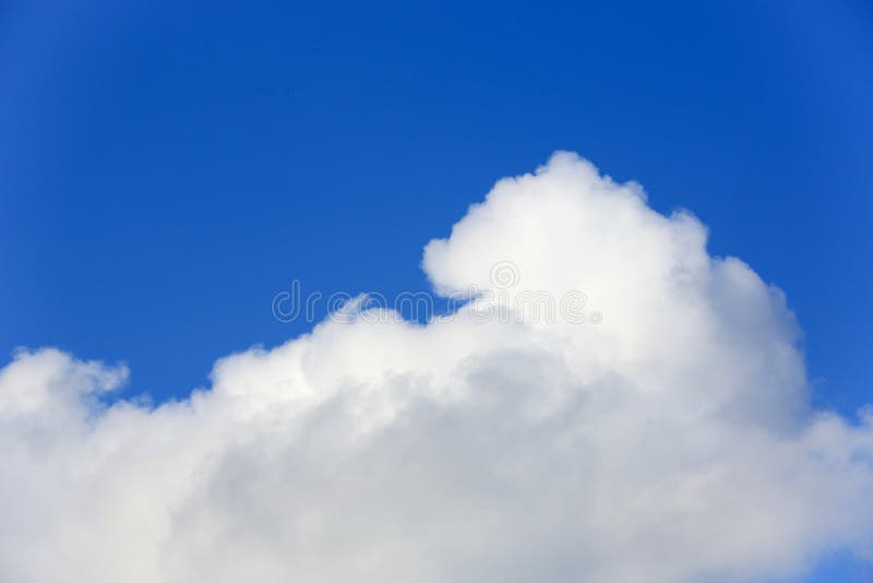 Summer clouds in blue sky stock image. Image of blue - 80088443