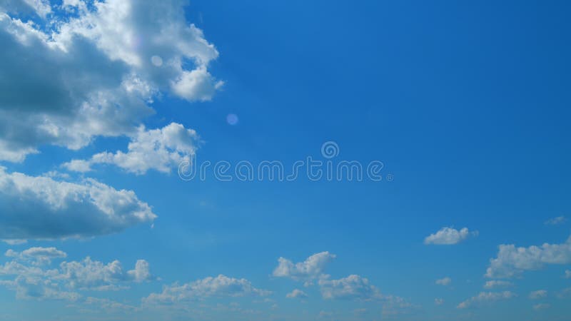 Summer Clouds. Puffy Fluffy White Clouds. Time Lapse Stock Video ...