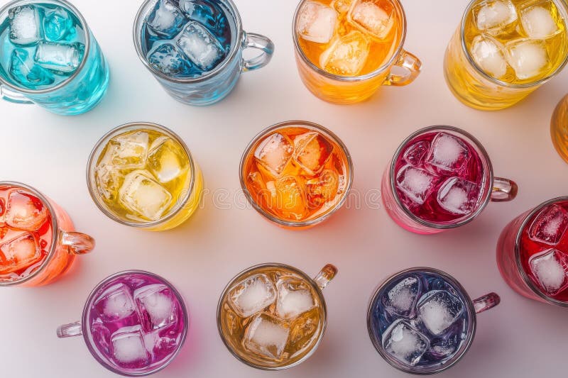 Summer Cocktail Collection, Perfect for a Cocktail Party Setup Stock ...