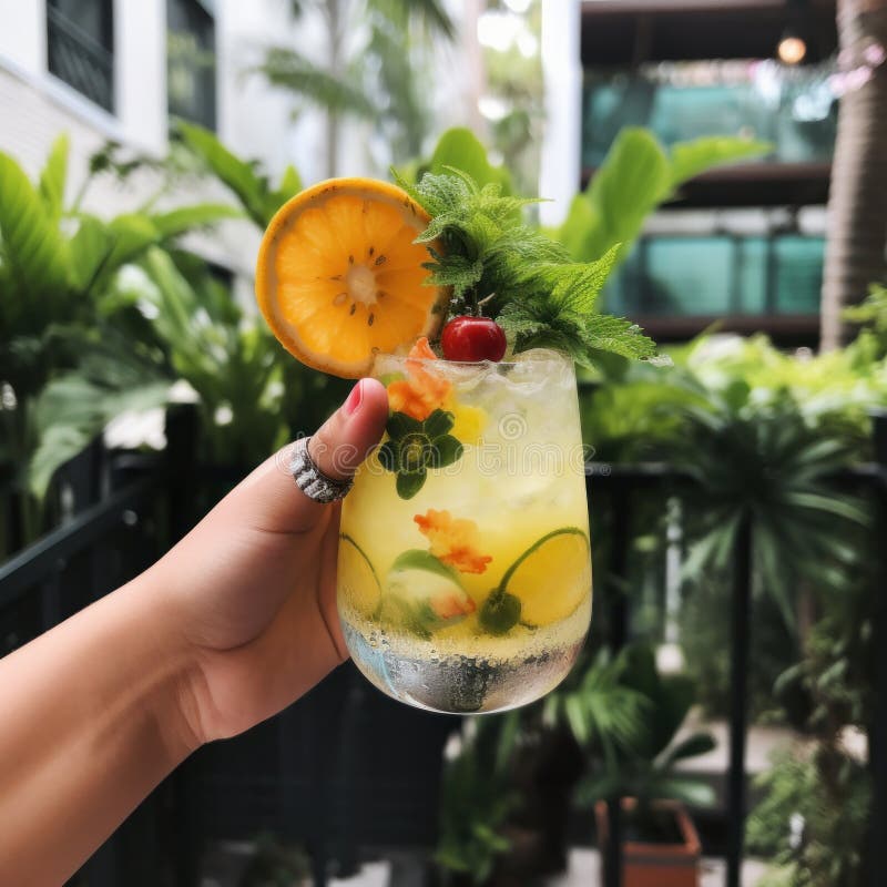 Summer Cocktail. Illustration AI Generative Stock Illustration ...