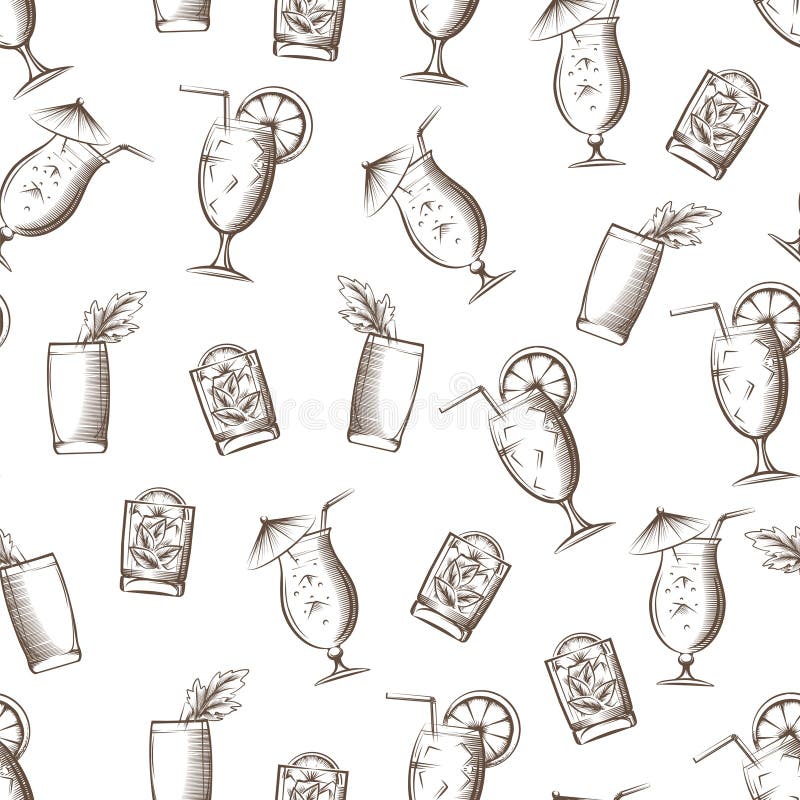 Martini Cocktail Receipt Poster Stock Vector - Illustration of ...