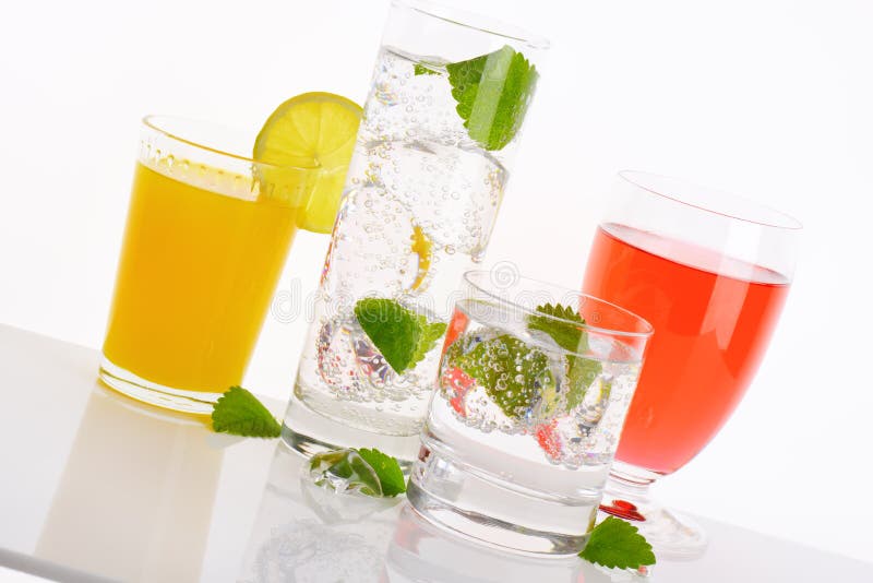 Summer cold drinks stock photo. Image of mint, portion - 70514142
