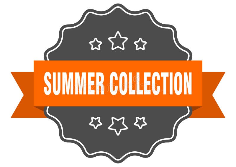 Summer collection label stock vector. Illustration of sticker - 194927650