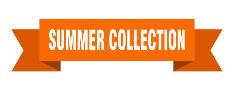 Summer collection ribbon. stock vector. Illustration of isolated ...