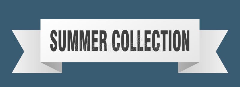 Summer collection ribbon. stock vector. Illustration of ribbon - 191267486