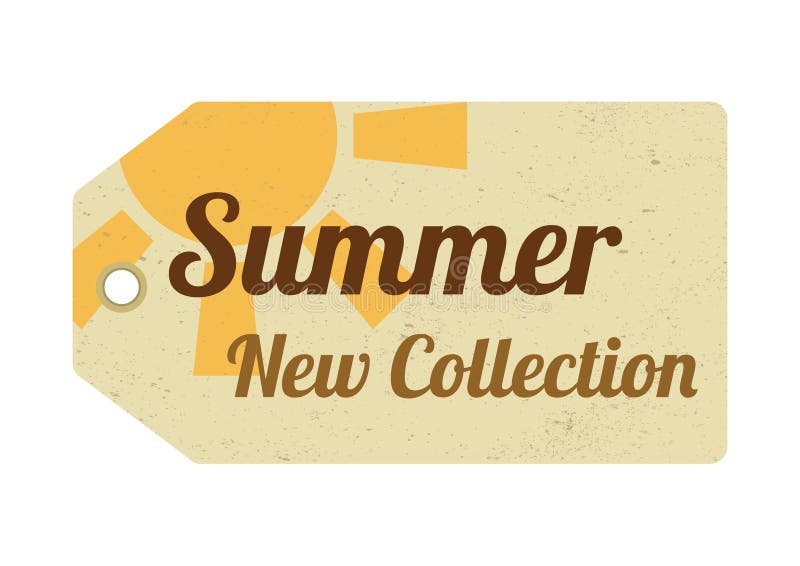 Summer Collection Tag. Vector Illustration Decorative Design Stock ...