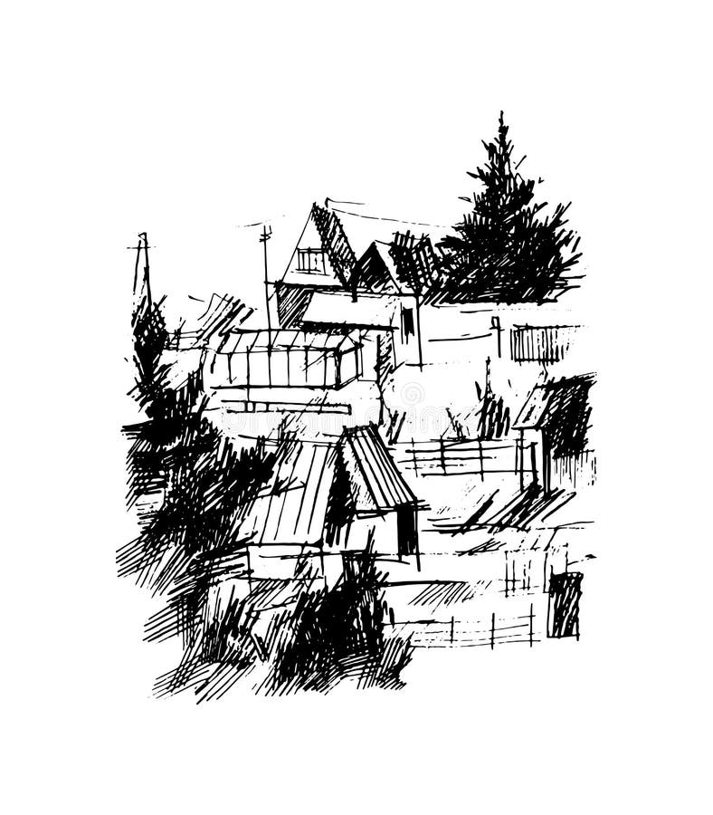 Summer Colony, Illustration Stock Illustration - Illustration of ...