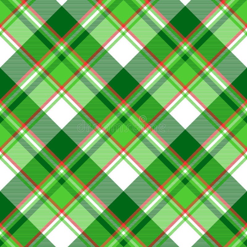 Summer Color Green Check Plaid Seamless Pattern Stock Vector ...