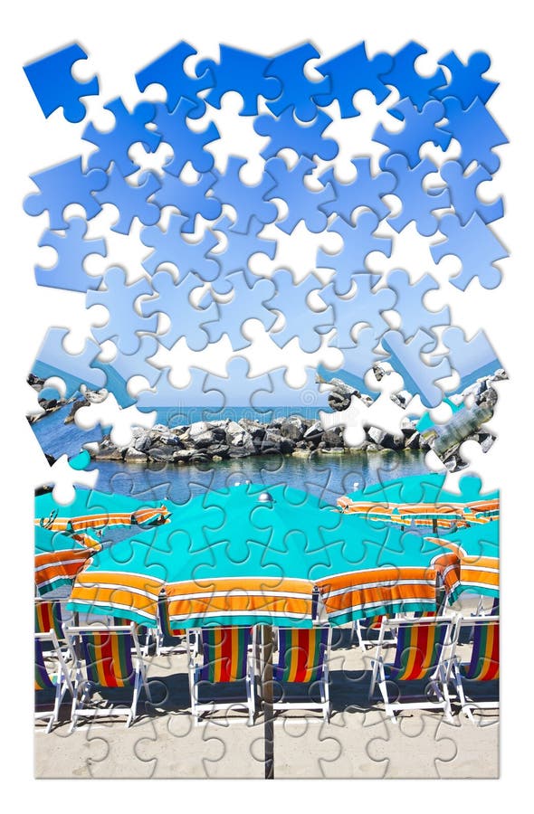 Summer is Coming - Concept Image in Puzzle Shape Stock Photo - Image of ...