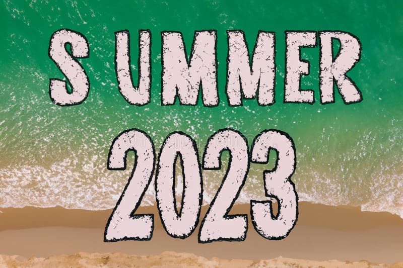 Summer. Summer 2023. Summer Concept with the Number Written on the ...