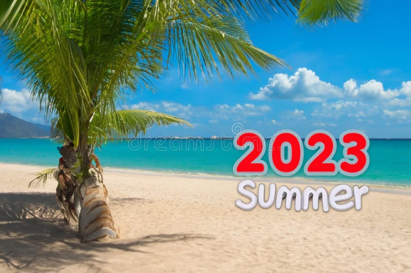 Summer. Summer 2023. Summer Concept with the Number Written on the ...