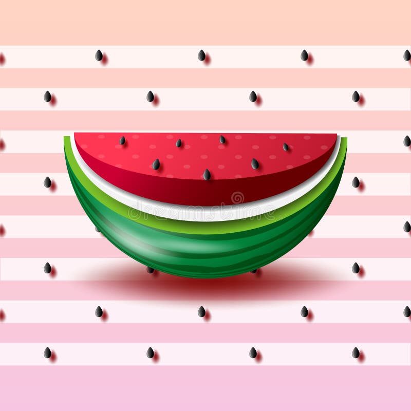 Cut Red Watermelon Stock Illustrations – 13,657 Cut Red Watermelon ...