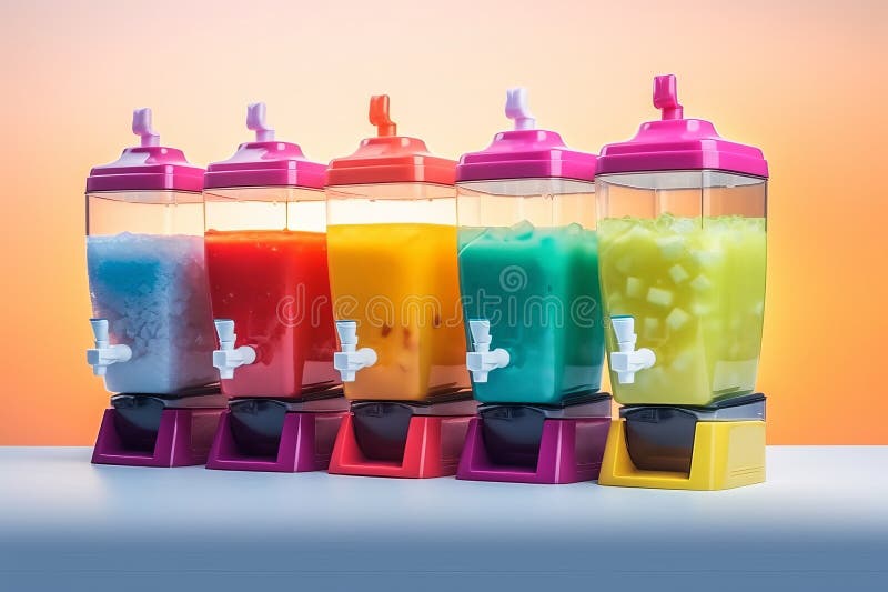 Summer Cool Slush or Smoothie Iced Fruit Juice Dispenser Machine for ...