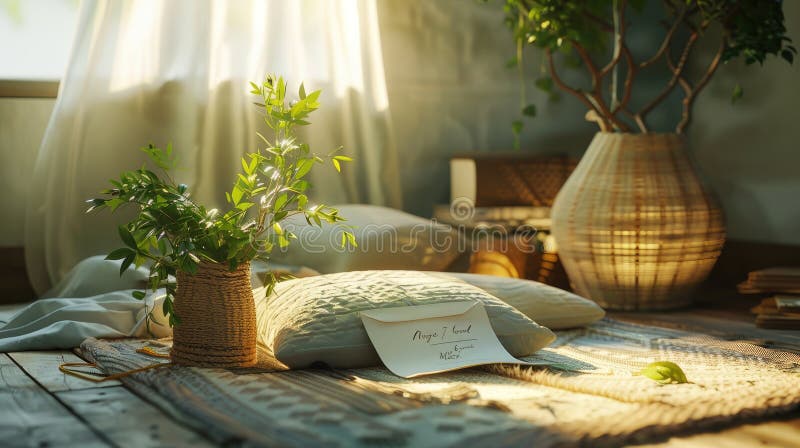 Summer with a Cozy Scene Featuring a Personalized Note on a Piece of ...