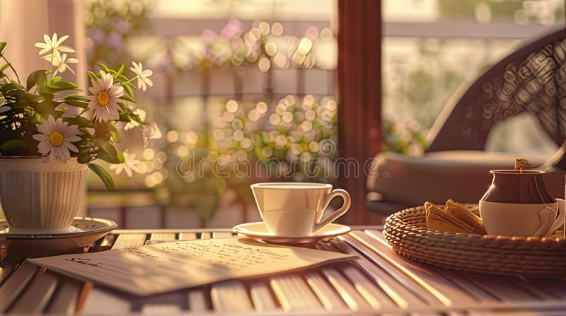 Summer with a Cozy Scene Featuring a Personalized Note on a Piece of ...