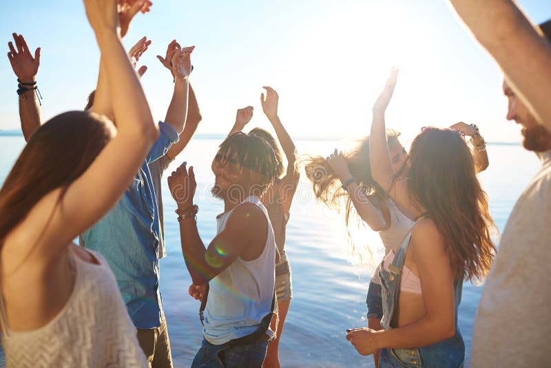 Summer dancing stock image. Image of beach, sunshine - 90289015