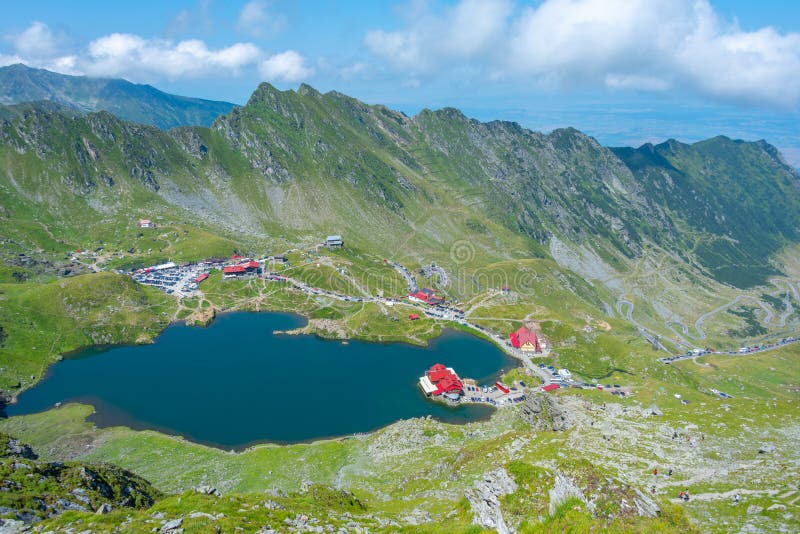 Summer Day at Balea Lake in Romania Stock Image - Image of ...