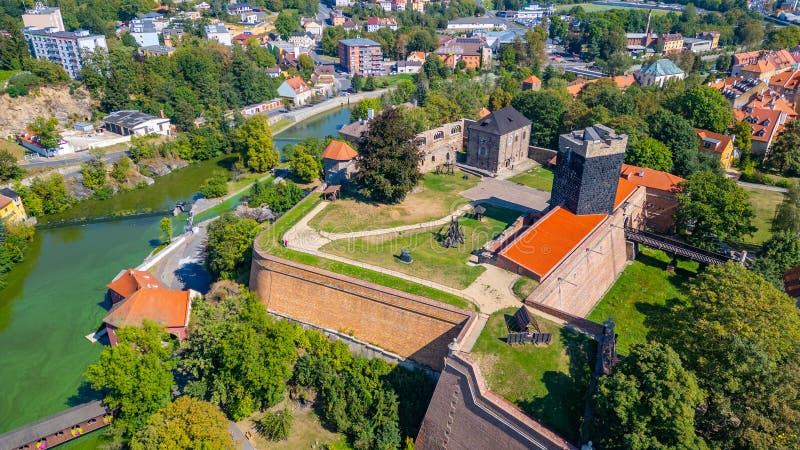 Summer Day at Cheb Castle in Czech Republic Stock Photo - Image of gate ...