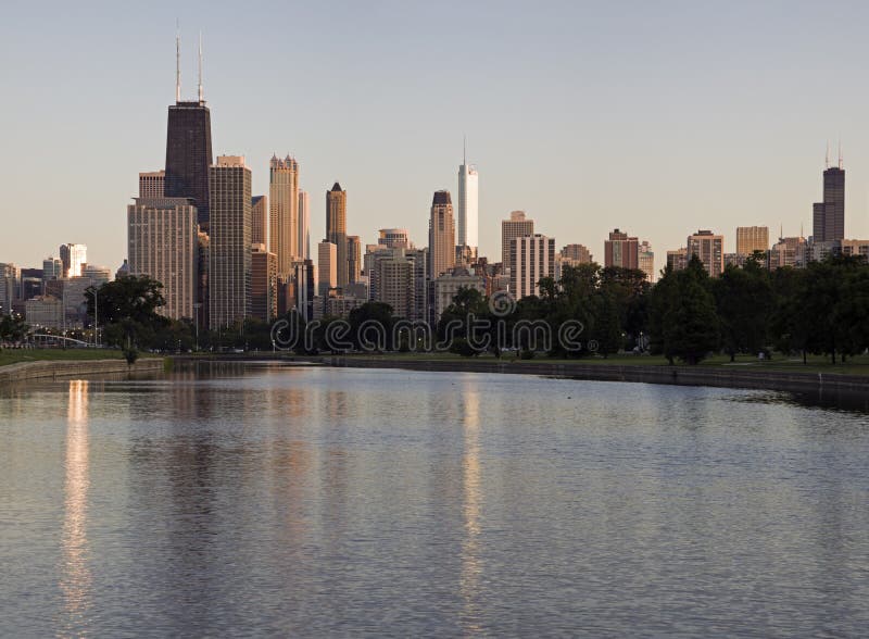 Summer day in Chicago stock image. Image of illinois - 11277885
