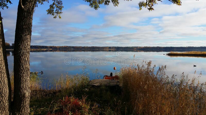 Summer day by the lake stock photo. Image of reflecting - 85010482