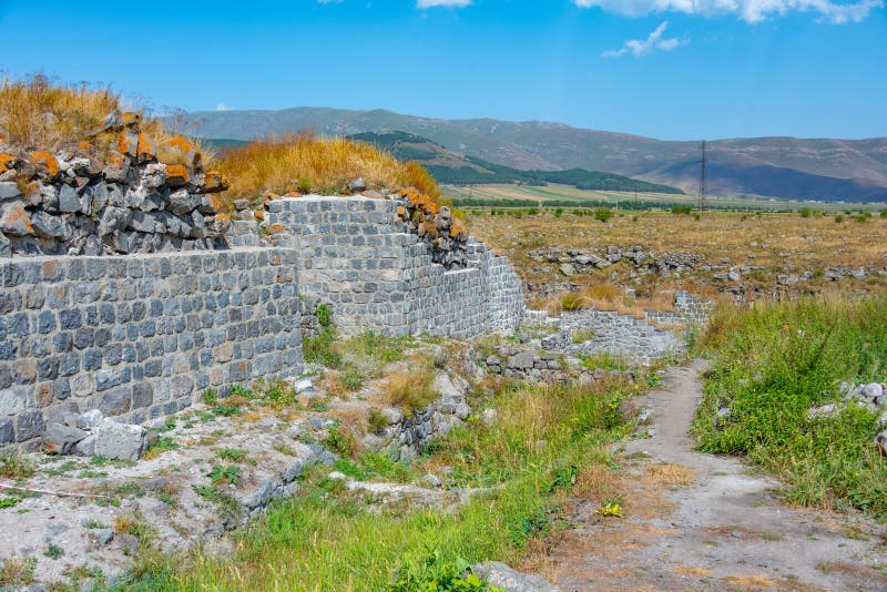 Summer Day at Lori Castle in Armenia Stock Image - Image of landmark ...