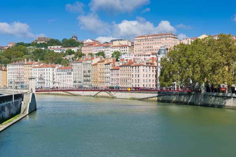 Summer day in Lyon stock photo. Image of blue, outdoors - 34852610