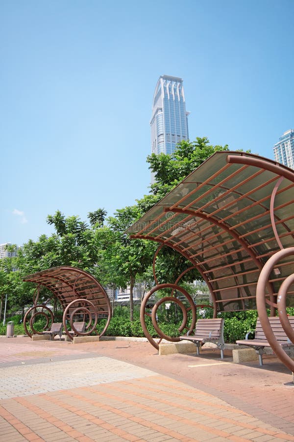 Summer Day in Public City Park Stock Image - Image of lawn, refreshment ...