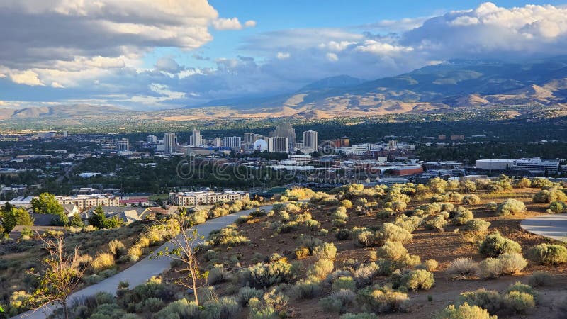 Summer Day in Reno stock image. Image of morning, horizon - 225305071