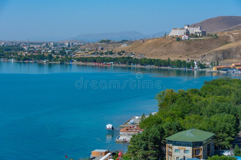 Summer Day at Sevan Lake in Armenia Stock Image - Image of water ...