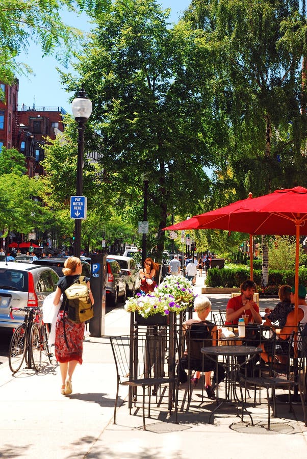 Summer Day on the Streets of Boston Editorial Stock Image - Image of ...