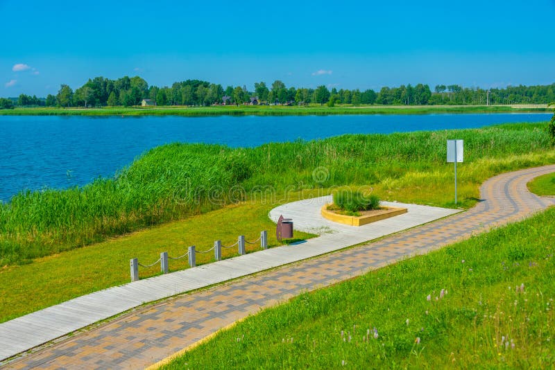 Summer Day at Tamula Beach at Voru in Estonia Stock Image - Image of ...