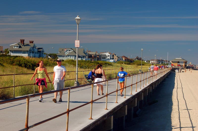 Summer Days on the Boardwalk at the Jersey Shore Editorial Stock Photo ...
