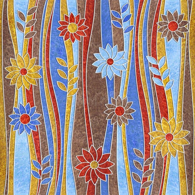 Summer Decorative Pattern Patterns - Waves Decoration - Seamless Stock ...