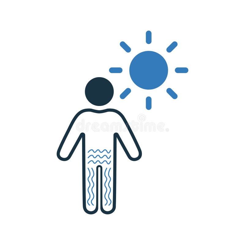 Summer, dehydration icon stock illustration. Illustration of stroke ...