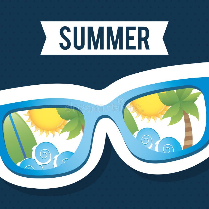 Summer design stock vector. Illustration of beach, summertime - 45744747