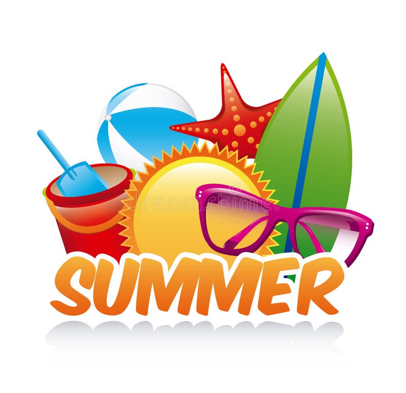 Summer graphics vector stock vector. Illustration of vacation - 6528395