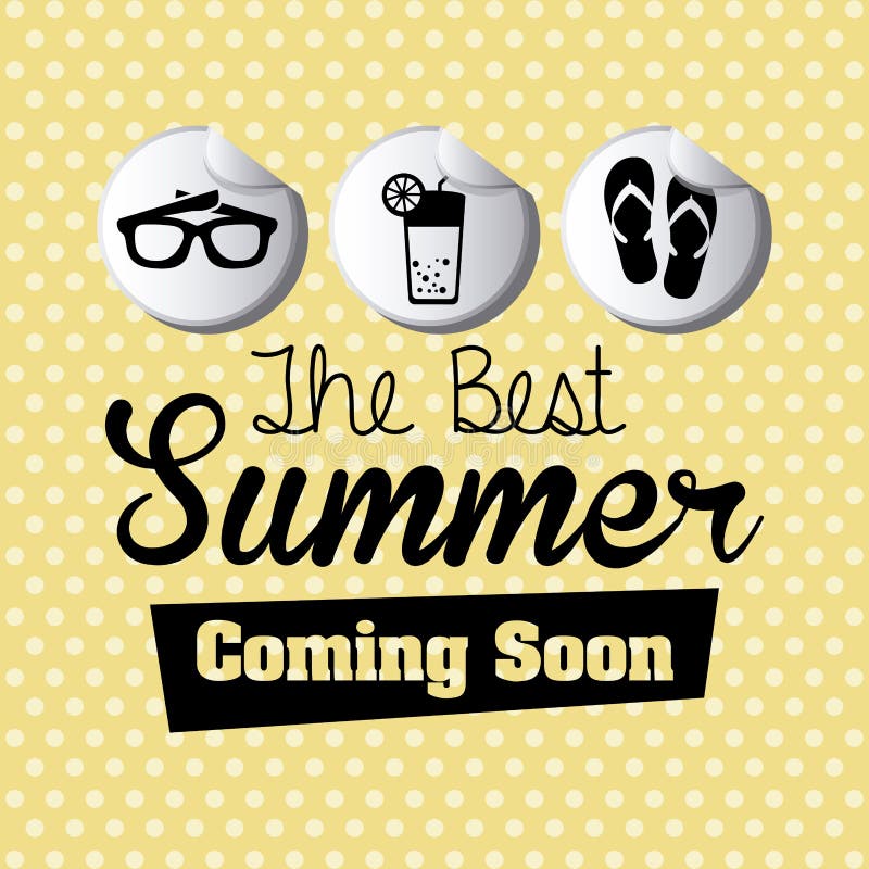 Summer Coming Soon, Creative Graphic Background Stock Vector ...