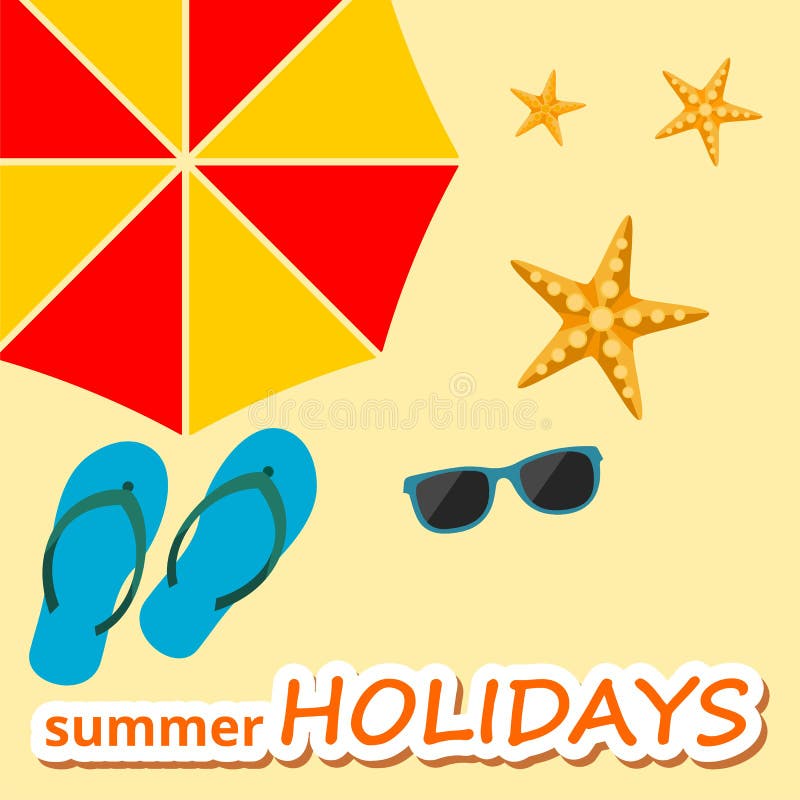 Summer Design Summer Holidays Stock Vector - Illustration of design ...