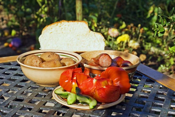 Summer dinner stock image. Image of delicious, culinary - 15077883