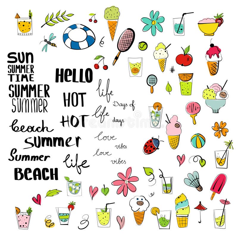 Simple Objects for Kindergarten Stock Vector - Illustration of kiddish ...