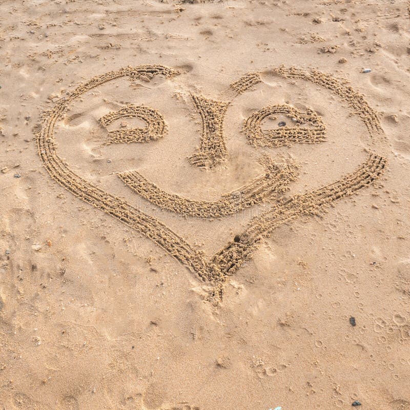 Summer Drawn Letters on a Sandy Beach. Text Template Pattern. Creative ...