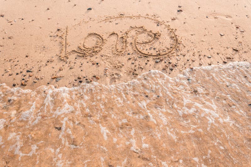 Summer Drawn Letters on a Sandy Beach. Text Template Pattern. Creative ...