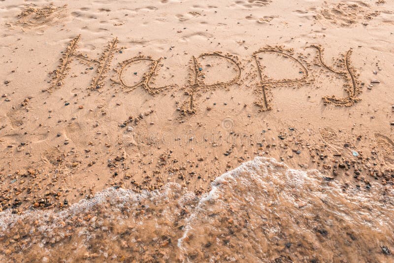 Summer Drawn Letters on a Sandy Beach. Text Template Pattern. Creative ...