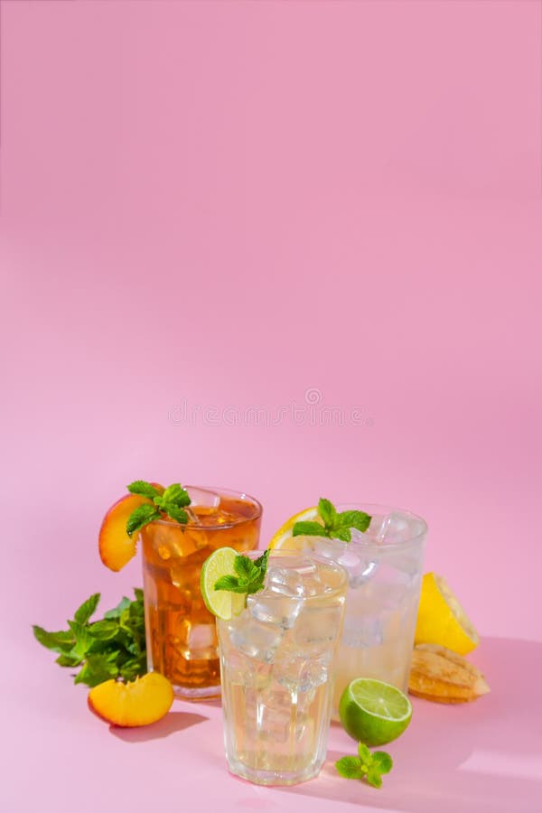 A Selection of Iced Teas and Coffees in Different Shapes, Sizes, and ...