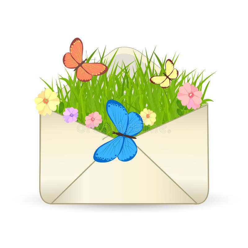 Summer e-mail vector icon stock vector. Illustration of envelope - 28644032
